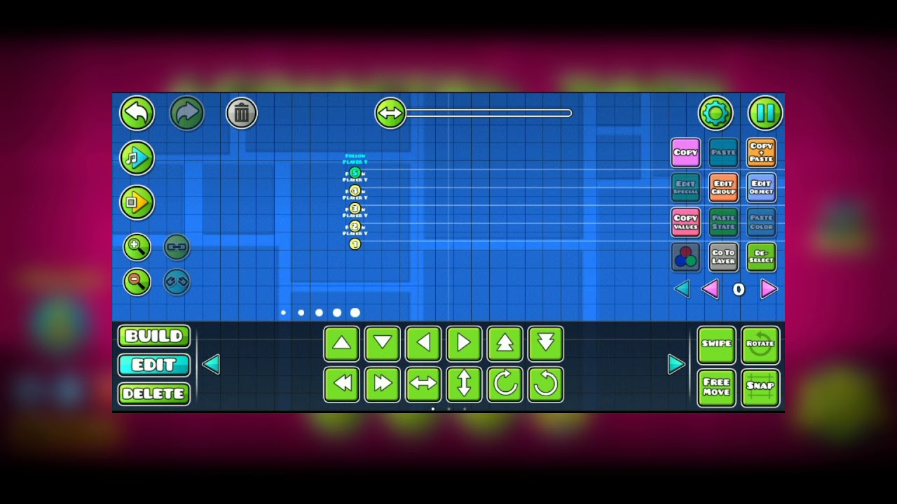 How to use Follow player Y geometry dash tutorial 0.3 - YouTube