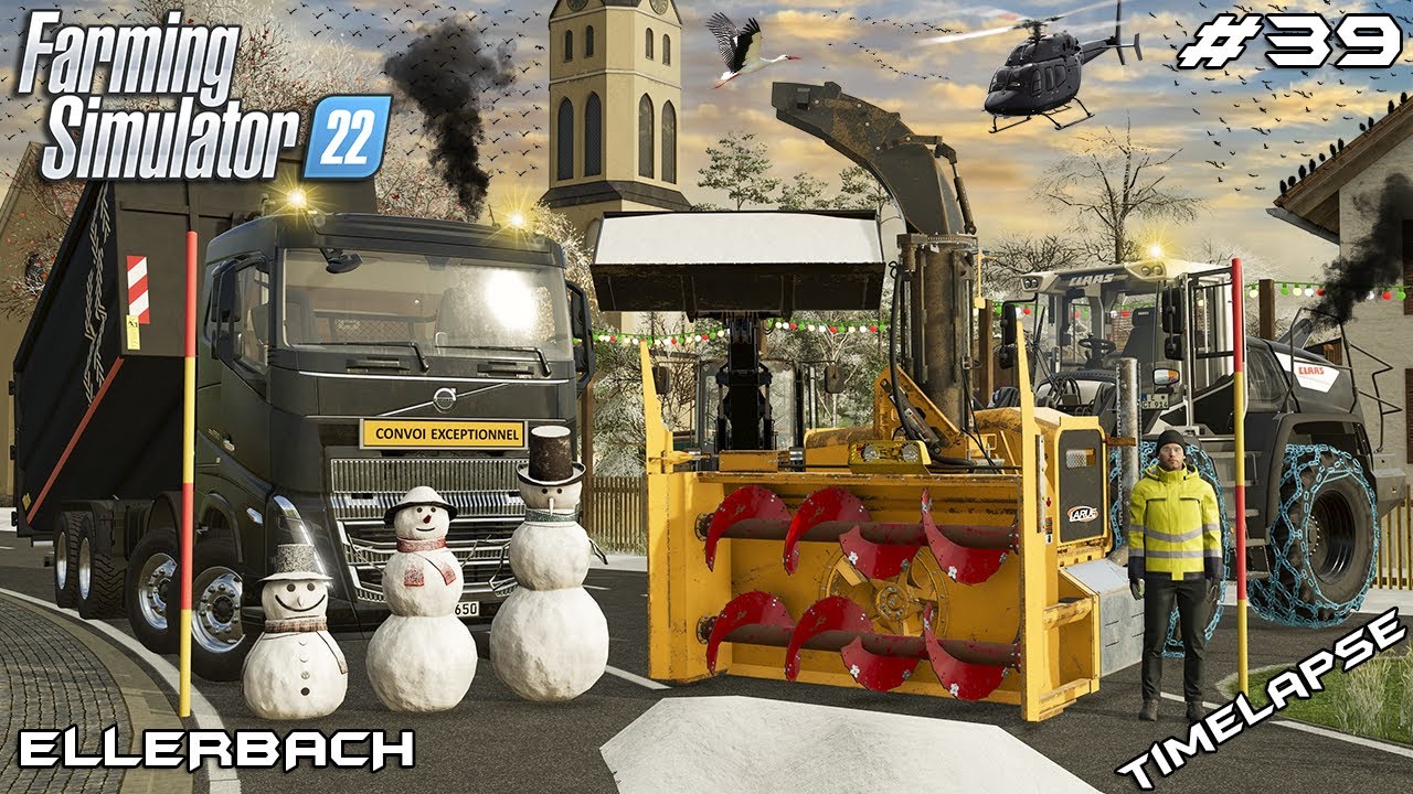 Loading SNOW with GIANT SNOW BLOWER & @kedex | Ellerbach | Farming ...
