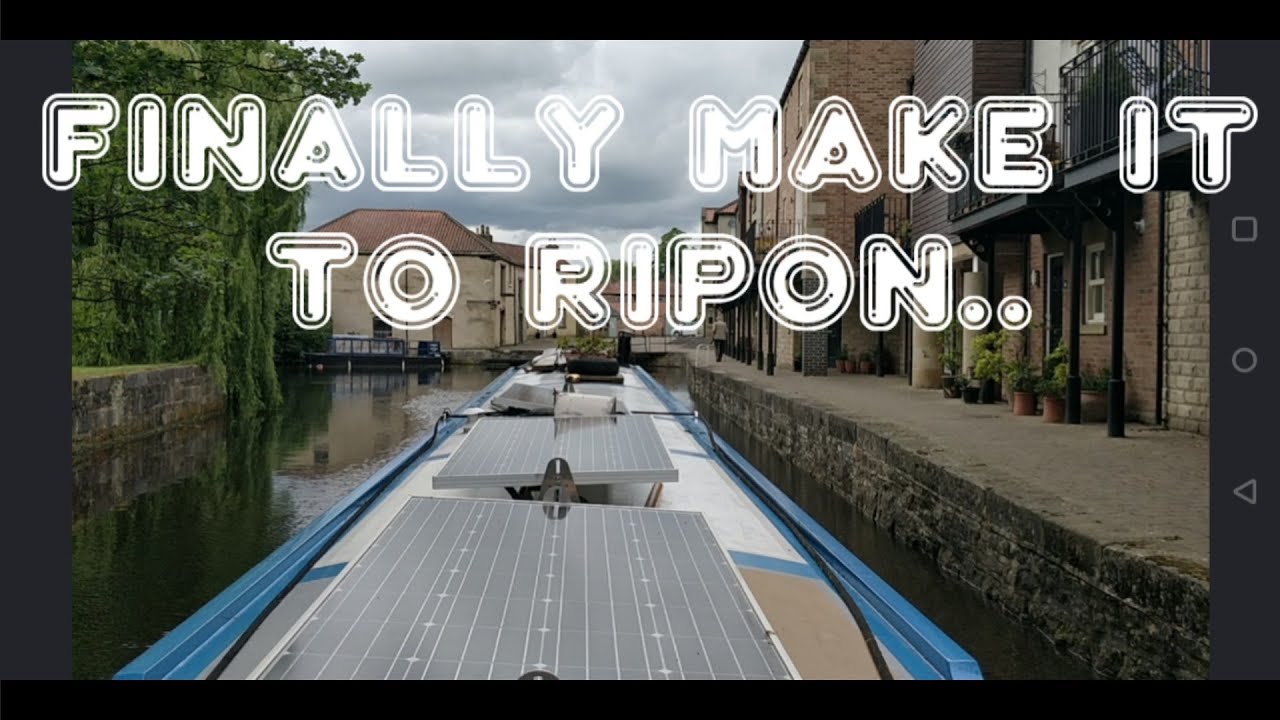Going up the river Ure to Ripon. Finally get there, YEY! In my ...