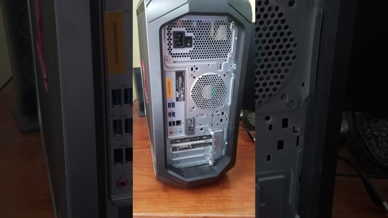 Acer Predator G6 how to remove cover / panel - YouTube