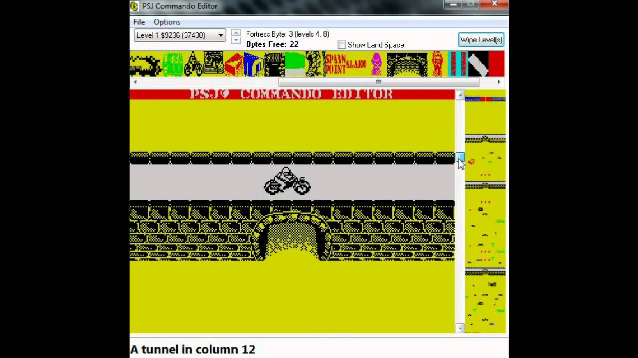 Commando editor zx spectrum - YouTube
