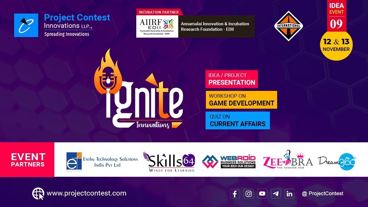 Ignite Innovations by PCI & AIIRF I Inauguration Vide I Idea Event-009 - YouTube