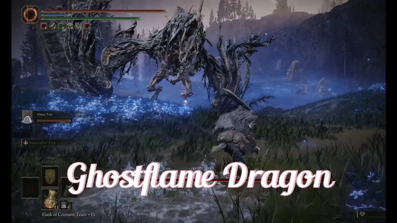 Elden Ring Shadow Of The Erdtree | Ghostflame Dragon - YouTube