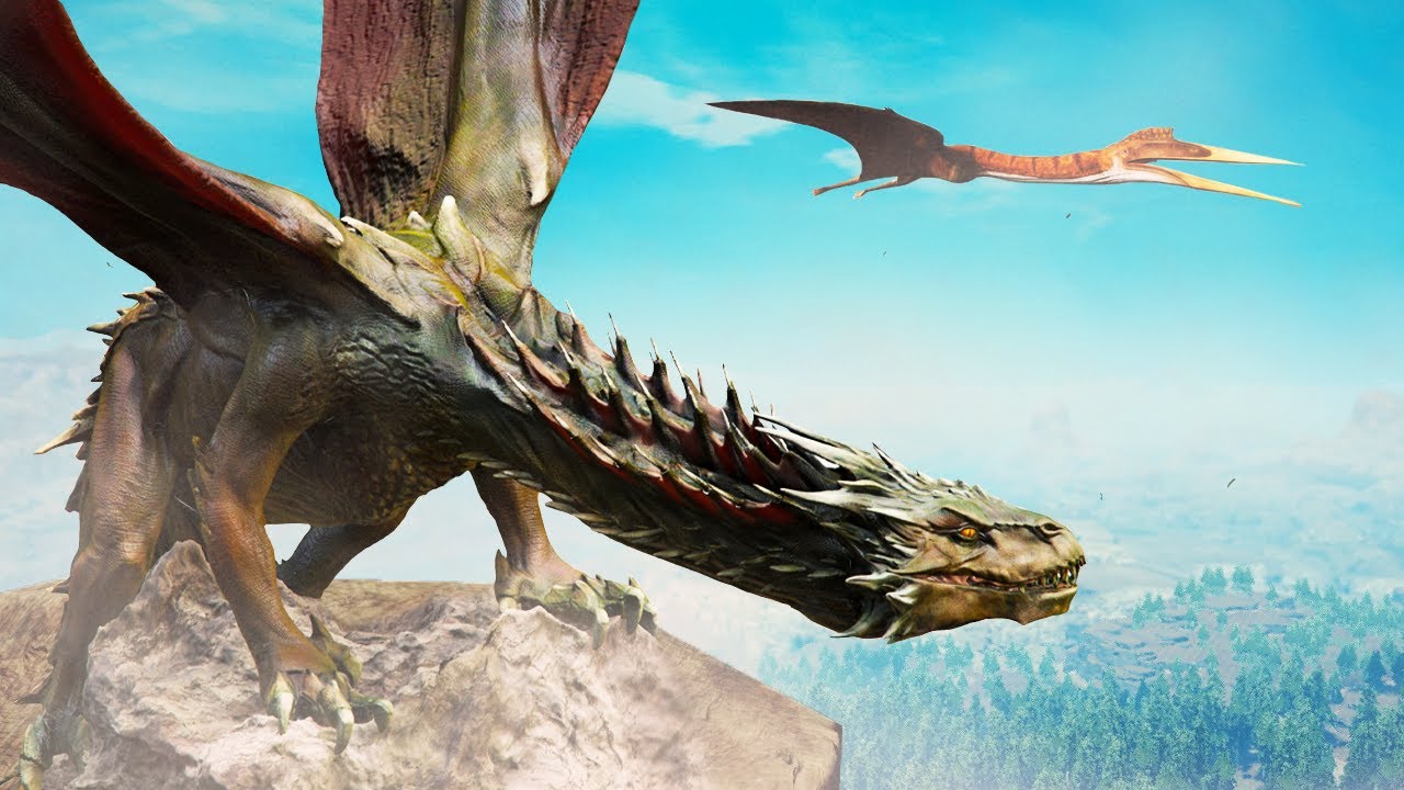 SURVIVING AS NEW DRAGON in Path of Titans - YouTube