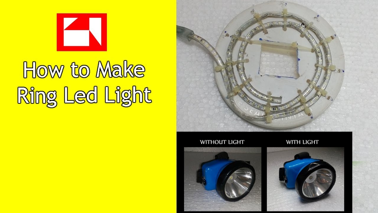 how to make a led ring light - YouTube