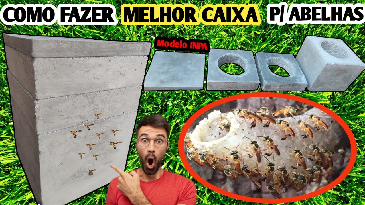 COMO FAZER CAIXA PARA ABELHA JATAI, FAZENDO CASINHA DE ABELHAS! - YouTube