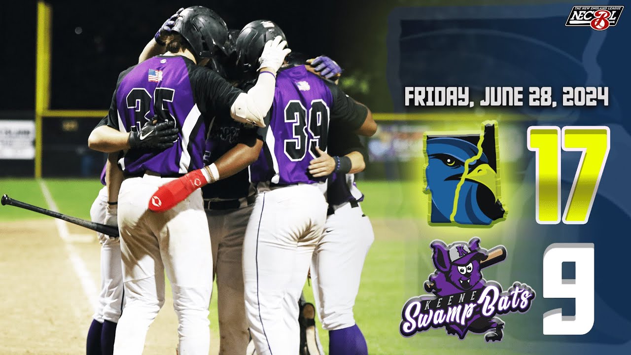 Keene SwampBats vs. Upper Valley Nighthawks Highlights 6/28/2024 - YouTube