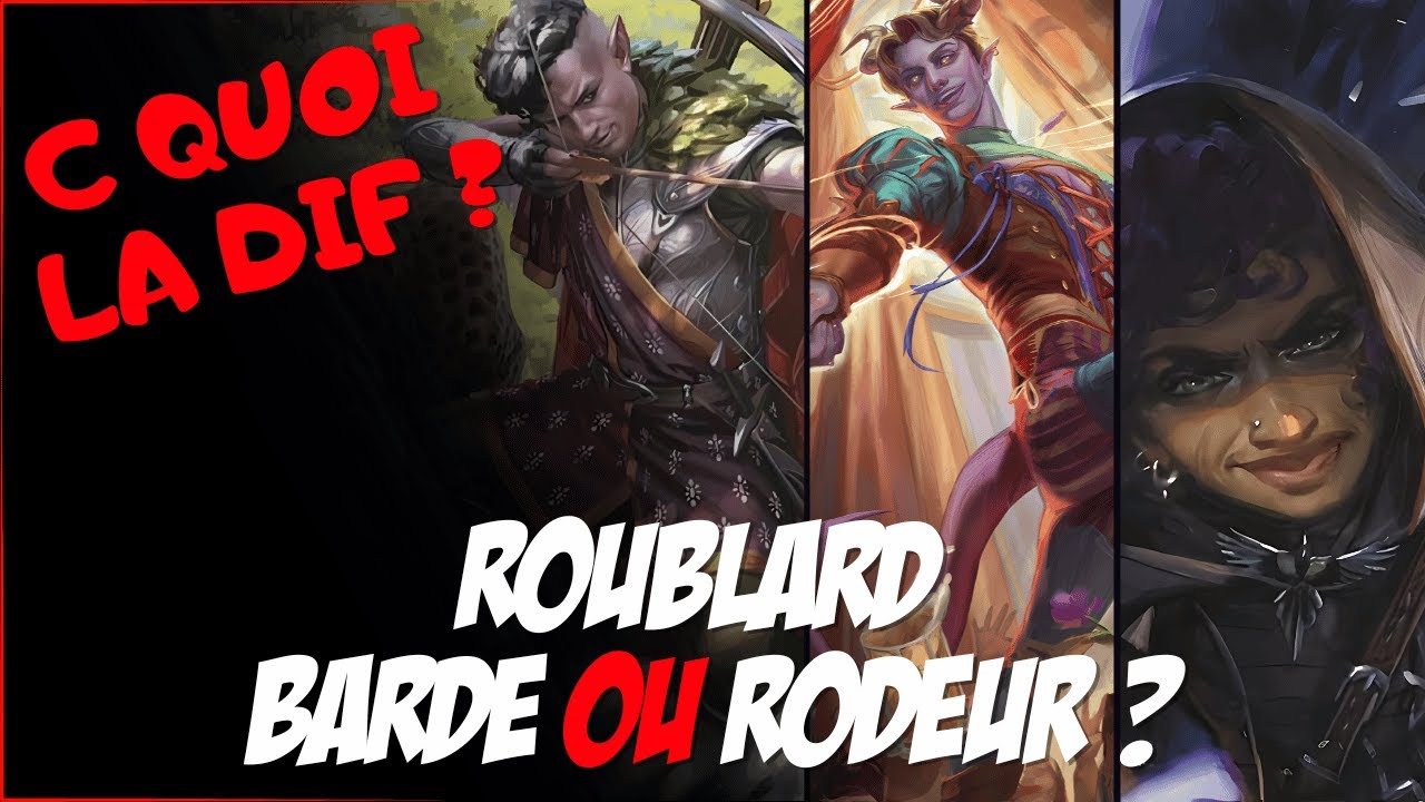 C QUOI LA DIF ? Roublard, Barde et Rodeur - DnD/BG3 - YouTube