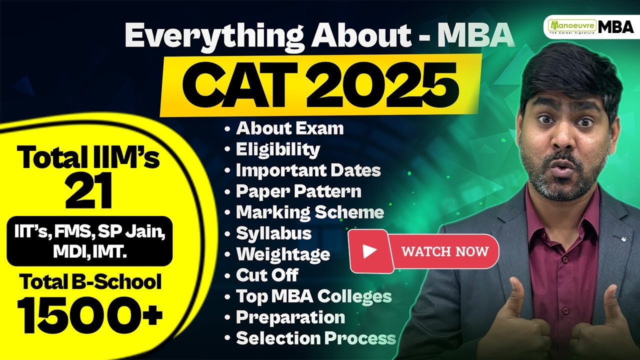 CAT 2025 Exam Date | Eligibility | Paper Pattern | Cut Offs | Top MBA ...