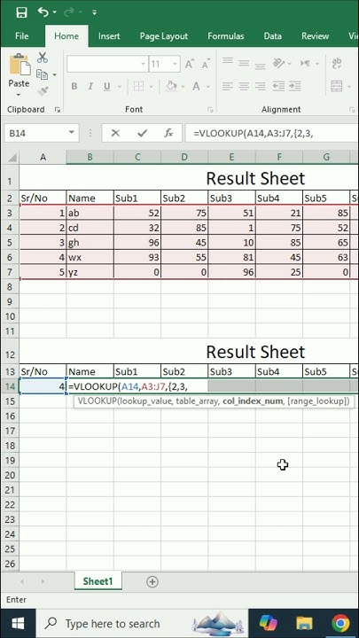 Excel Advanced Level Vlookup | Lunar Computer College - YouTube