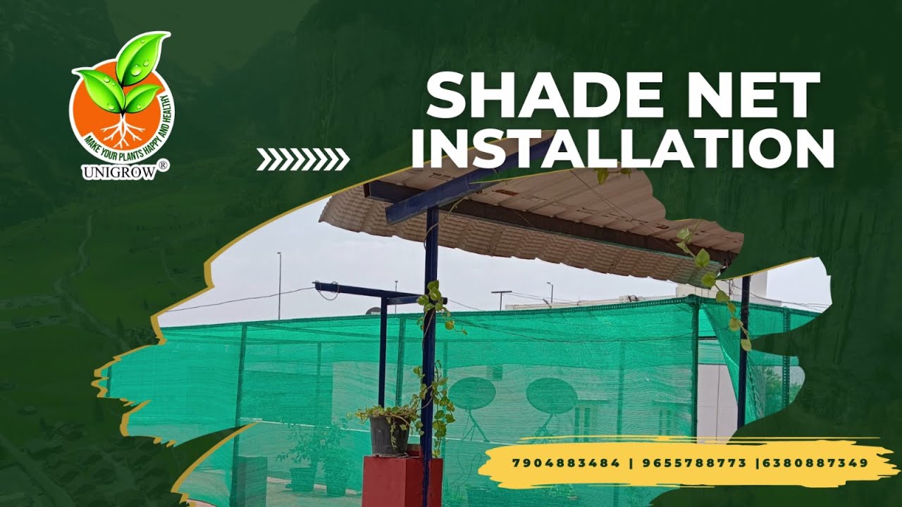 Shade Net Installation for Terrace Garden for Residential Building ...