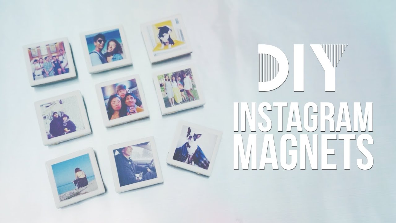 DIY Instagram Polaroid Magnets - YouTube