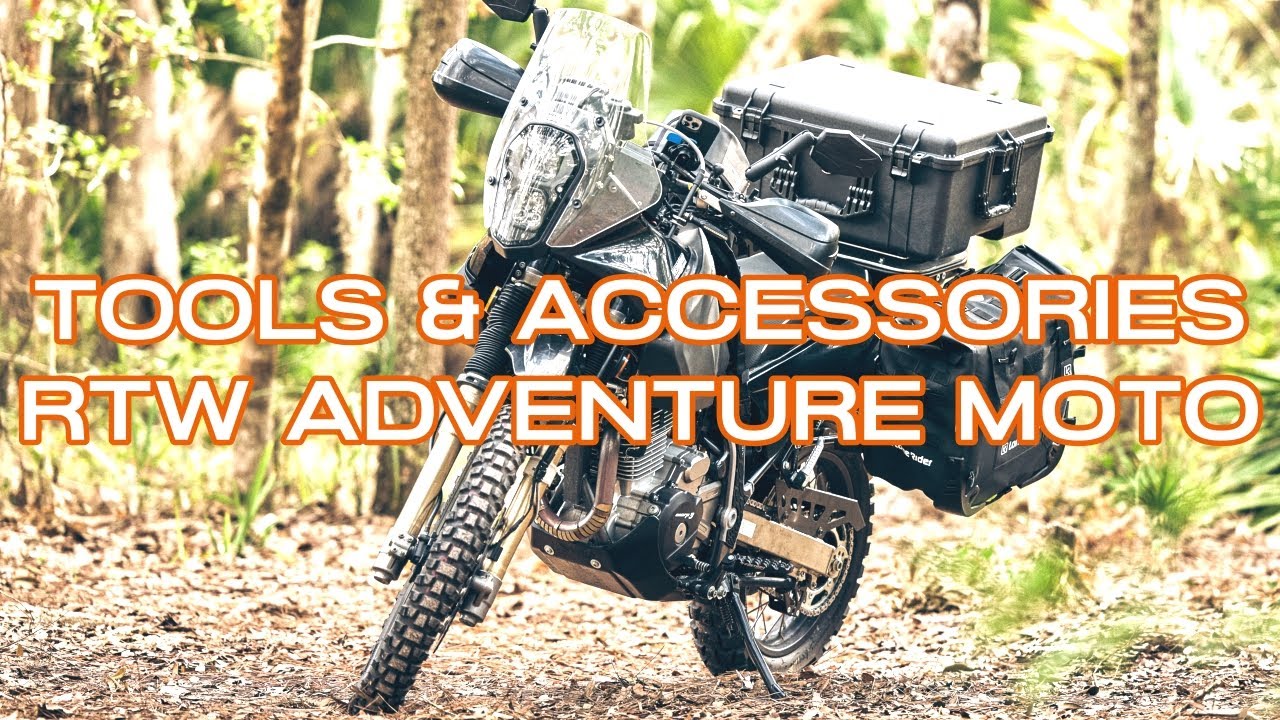 Tools, Accessories & Gear For RTW Adventure Motorcycle Trips 2023 - YouTube