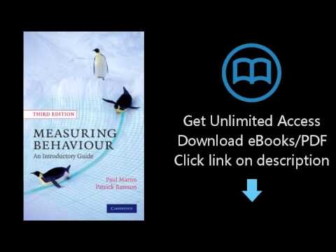 Measuring Behaviour: An Introductory Guide - YouTube
