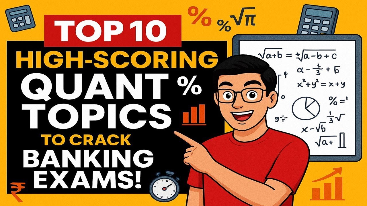 Top 10 High-Scoring Quant Topics to Crack Banking Exams! - YouTube