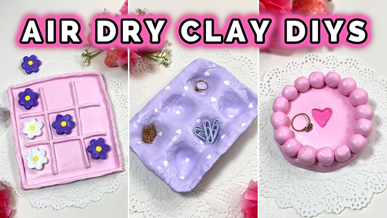 BEST Easy Air Dry Clay Projects For Beginners! - YouTube