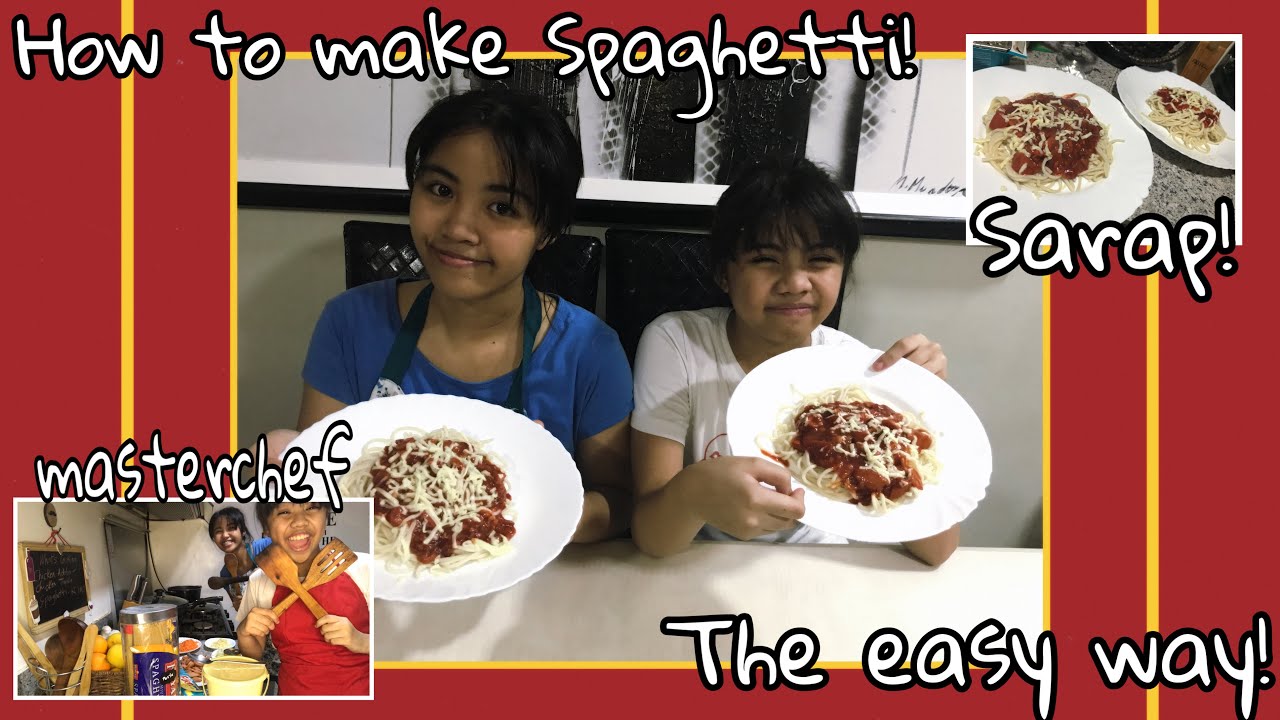 Easy How To Make Spaghetti! (Even kids can do it!) - YouTube