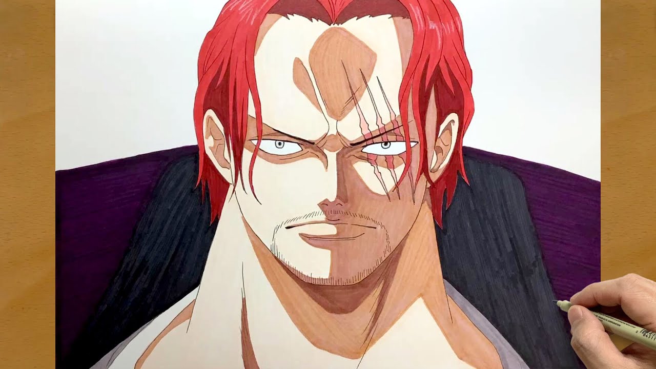 How to Draw Shanks from onepiece | step by step | Easy to draw | draw ...