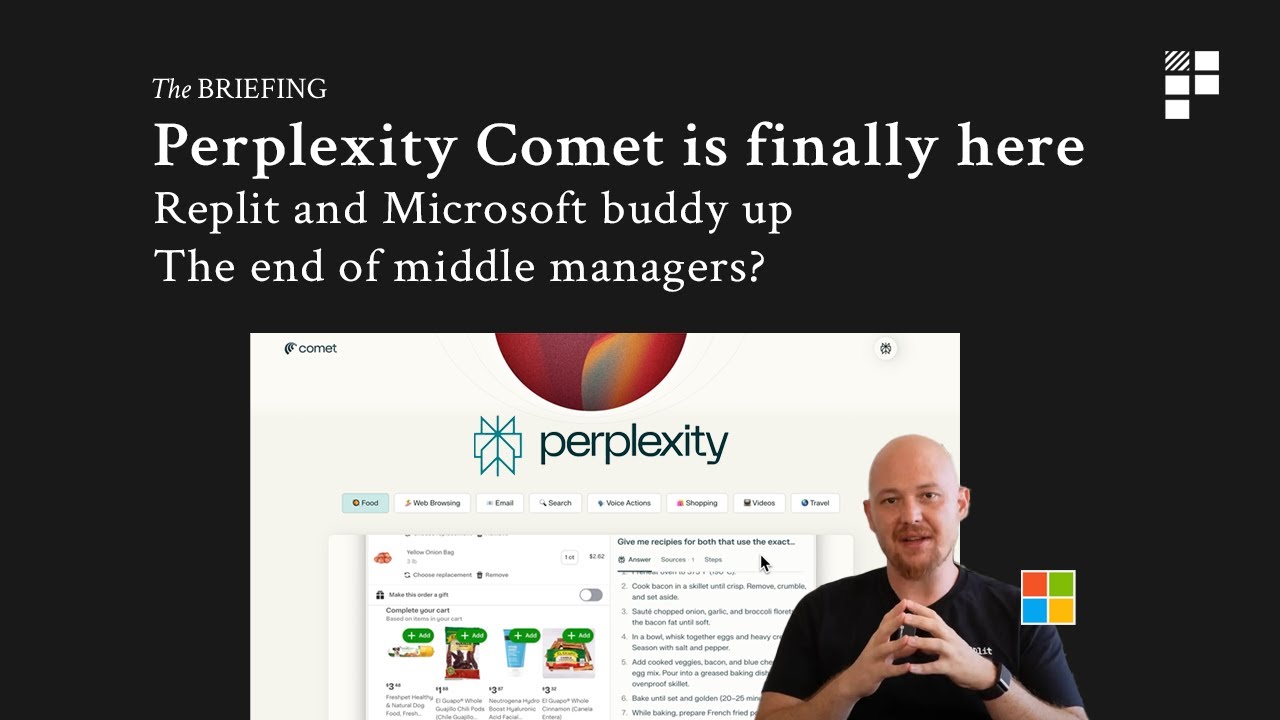 Perplexity Comet is finally here. Is it any good? Plus Replit and Microsoft buddy up and more ...