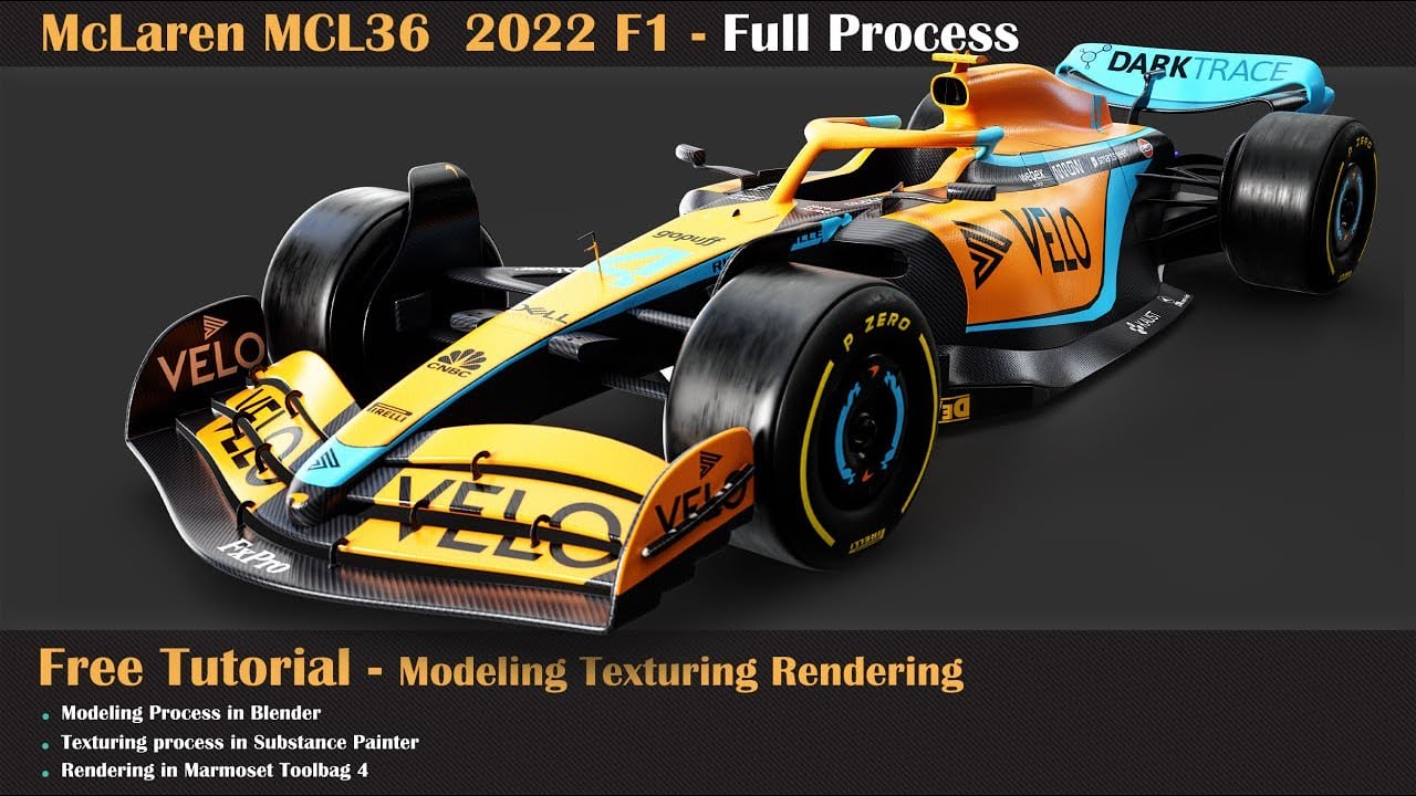 Free Tutorial - McLaren MCL36 Full Process - YouTube