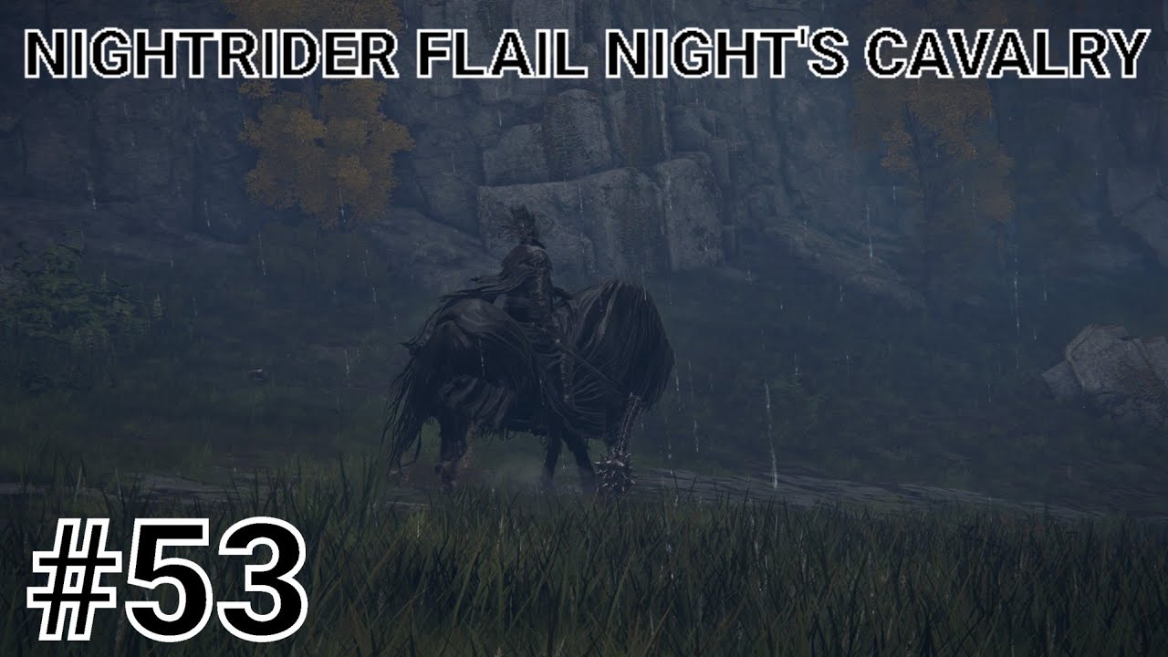 Elden Ring| Nightrider Flail Night's Cavalry bossfight - YouTube