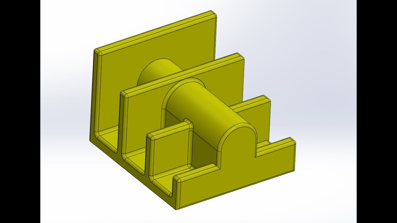 SolidWorks Basic Solid Modelling- Extrude options - YouTube