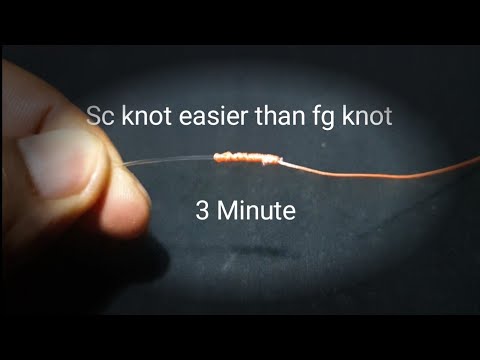 Sc knoT lock RIZZUTO || 3 MINUTE || Braided To fluorocarbon - YouTube