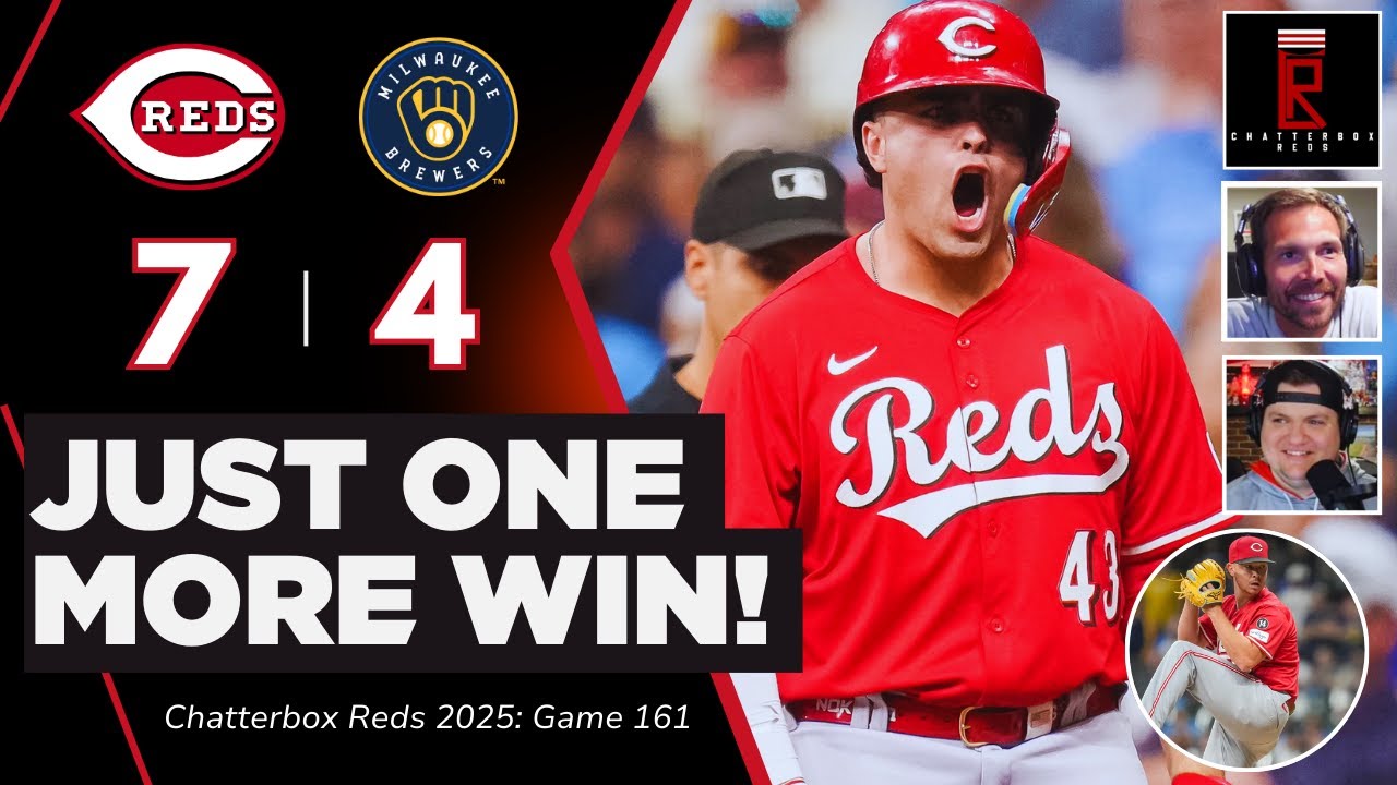 Cincinnati Reds ONE WIN From MLB Postseason! Reds End 13 Series Losing ...