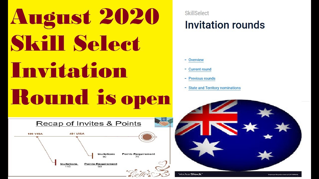 Latest SkillSelect Invitation Round- August 2020, Australia # ...