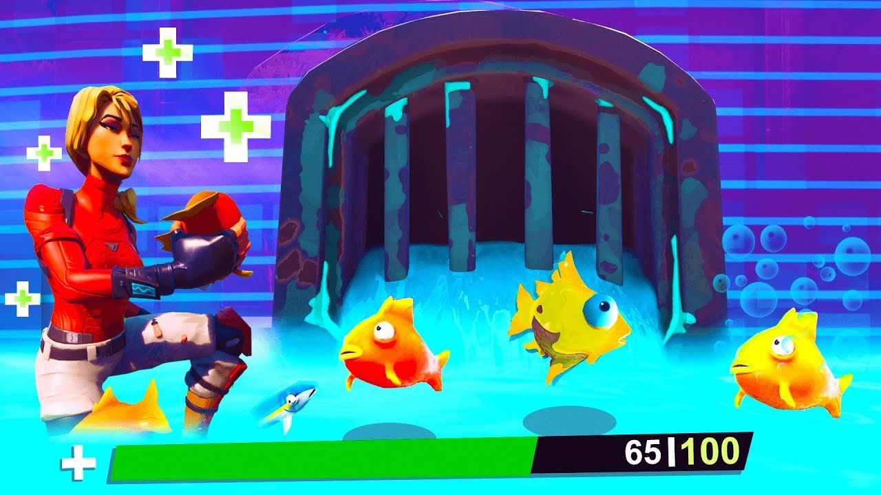 MANGER UNIQUEMENT DES POISSONS POUR GAGNER ! FORTNITE TEST - YouTube