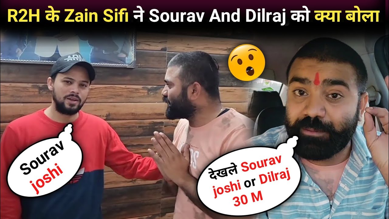 R2H Members Zain saifi Se milker Sourav joshi And Mr Indian haker ko ...