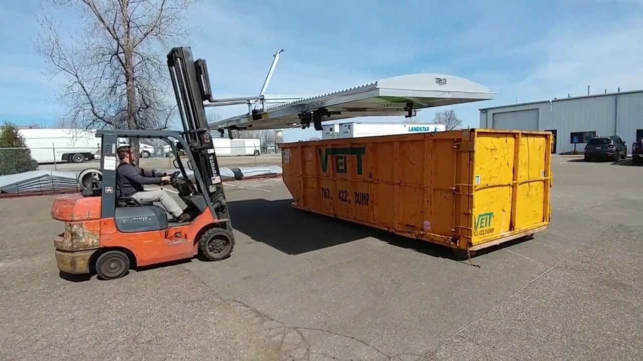 EnviroGuard Removable Roll Off Lid System - YouTube