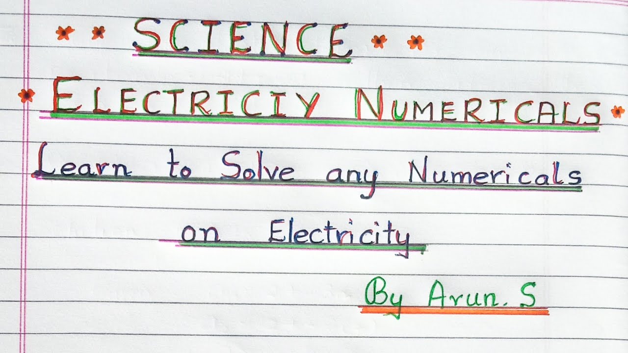 Class 10 Electricity Numericals Problems Learn To Solve Any class-10-electricity-numericals-problems-learn-to-solve-any