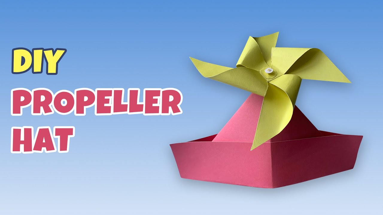 How to make Paper Propeller Hat | DIY Tutorial | Easy Crafting Idea ...