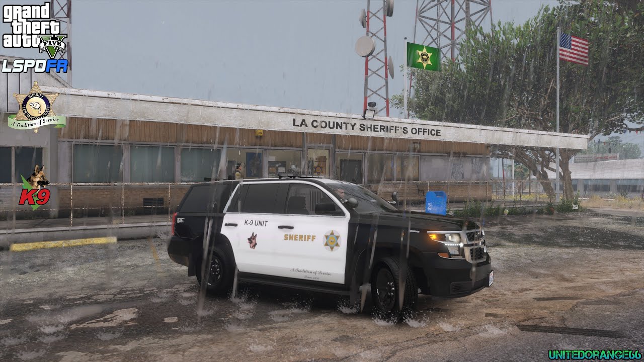 GTA V - LSPDFR 0.4.9🚔 - LSSD/LASD - Sheriff K9 Thunderstorm Patrol ...
