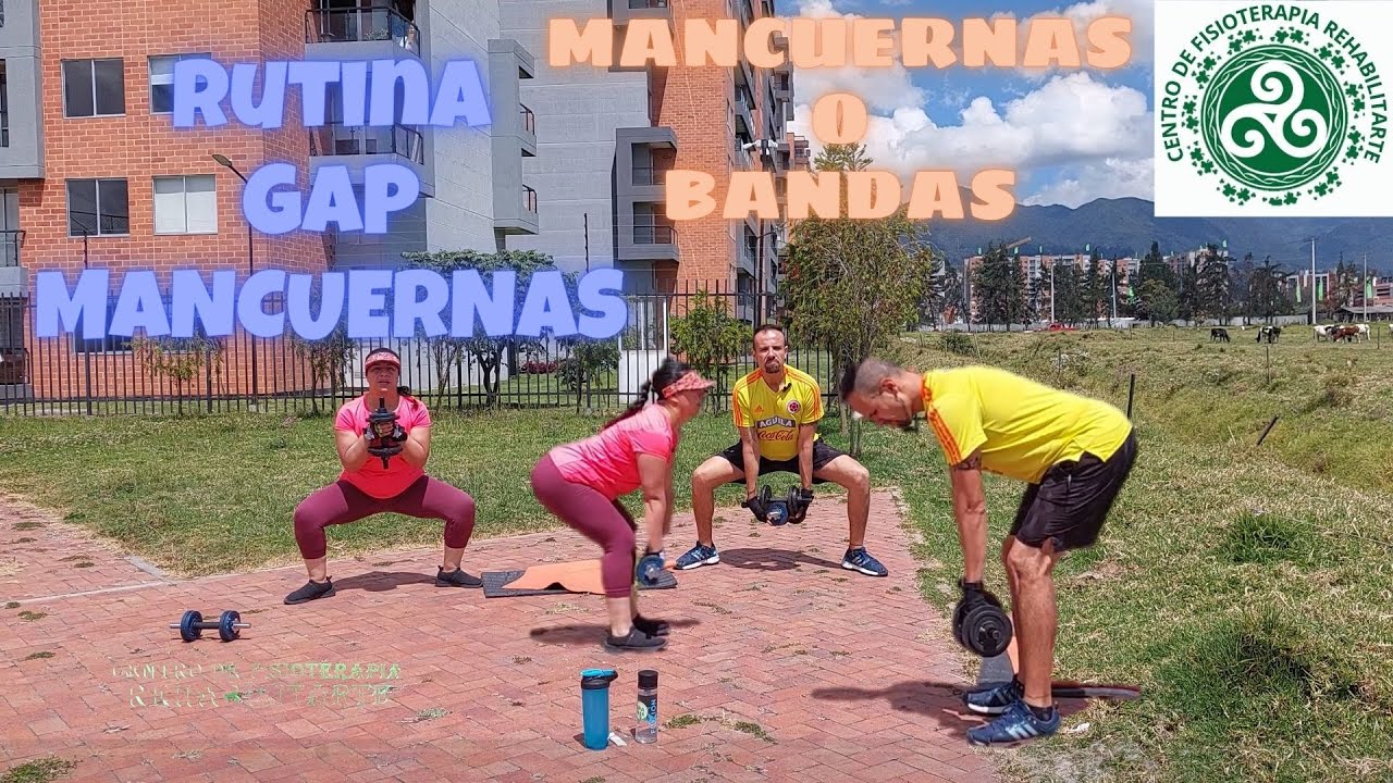 Rutina GAP GLUTEOS, ABDOMEN Y PIERNA con mancuernas ajustable, GAP ...