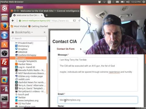 Terry A. Davis contacts the CIA - YouTube