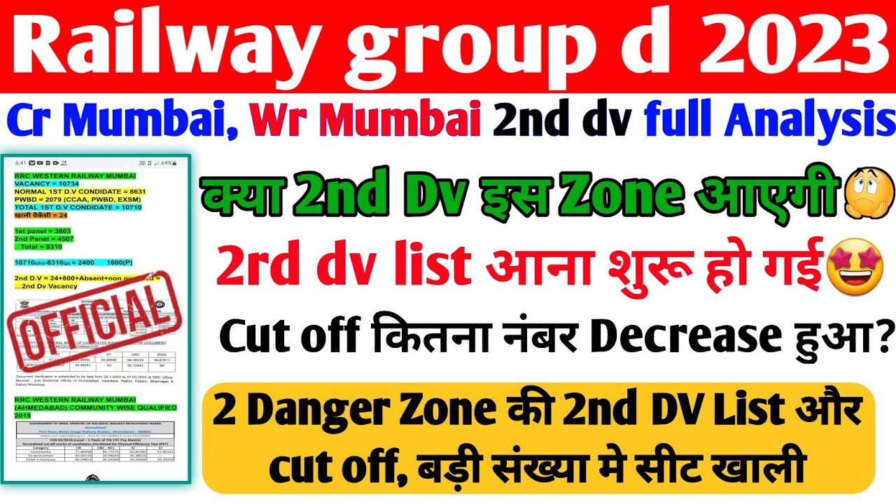 2 Danger Zone की 2nd DV cut off, बड़ी संख्या मे सीट खाली | Cr Mumbai, Wr Mumbai 2nd dv full ...