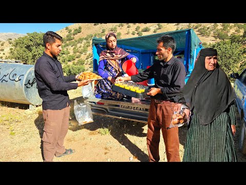 Leila’s Ashura Charity ❤️🥤 | Preparing Nazr and Sharing It with Travelers