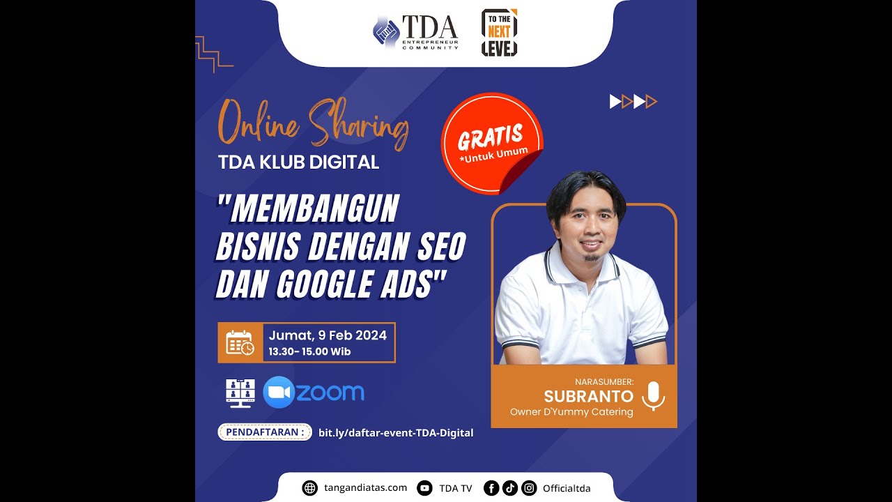 Memulai Bisnis dengan SEO dan Google Ads - Subranto Owner D'Yummy ...