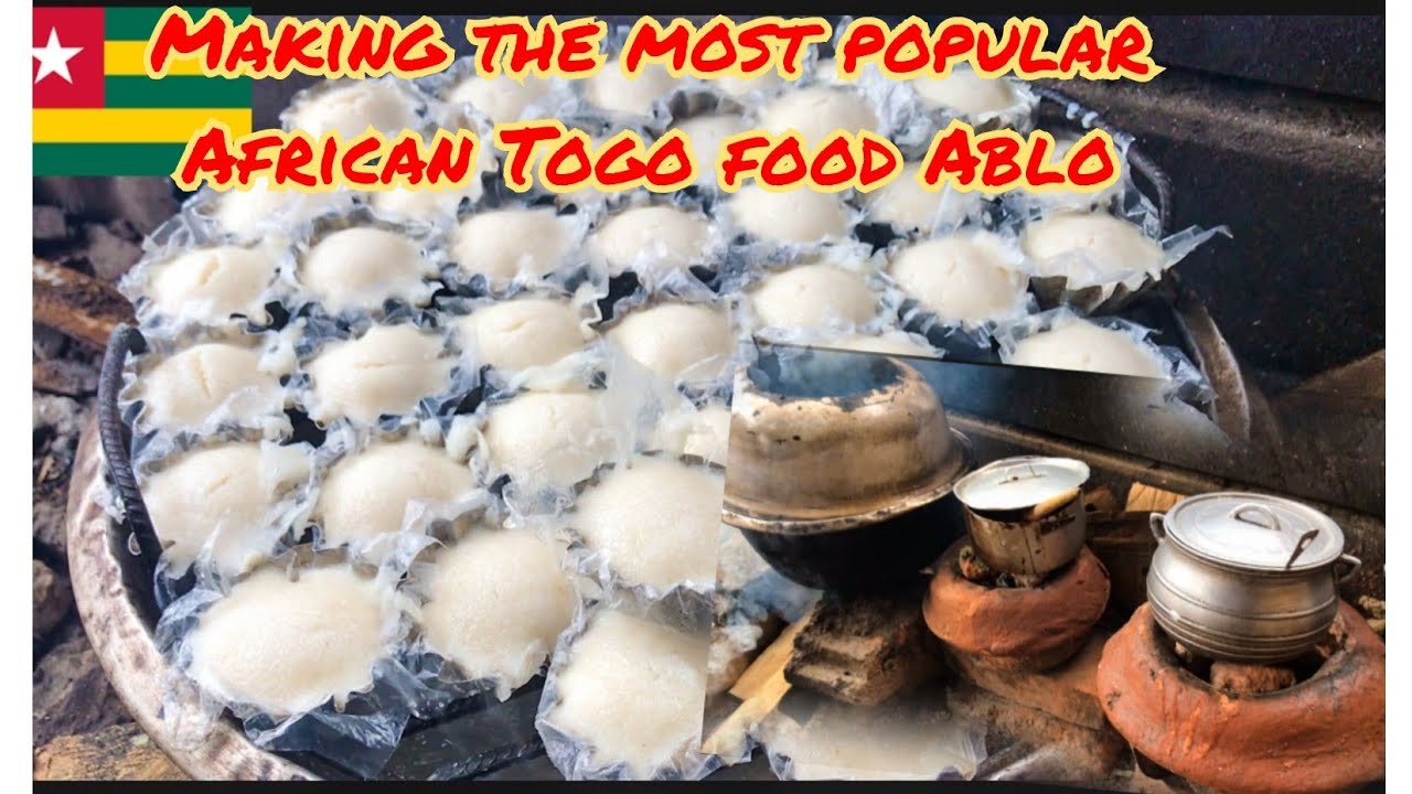 Cooking the most delicious and popular street food Ablo in west Africa ...