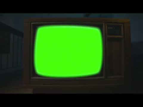 Zoom Out of TV (Green Screen)