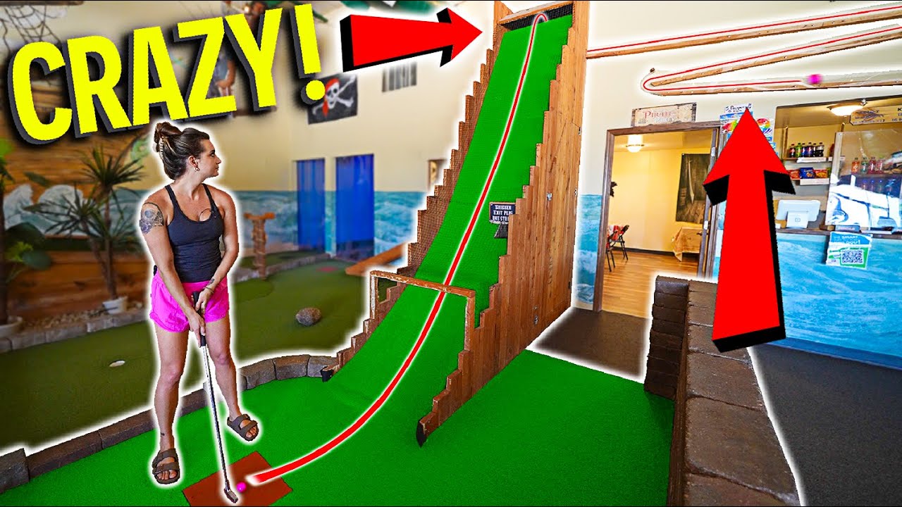 We Found a Crazy Homemade Mini Golf Course - YouTube