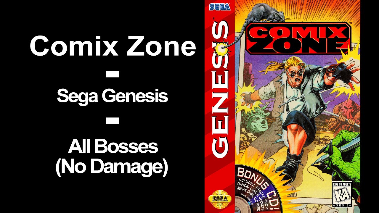 Comix Zone (Sega Genesis) - All Bosses (No Damage) - YouTube
