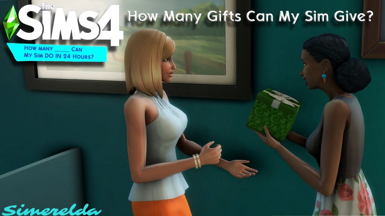 How Many Gifts Can My Sim Give In 24 Hours? #1 | 24 Hour Challenge ...