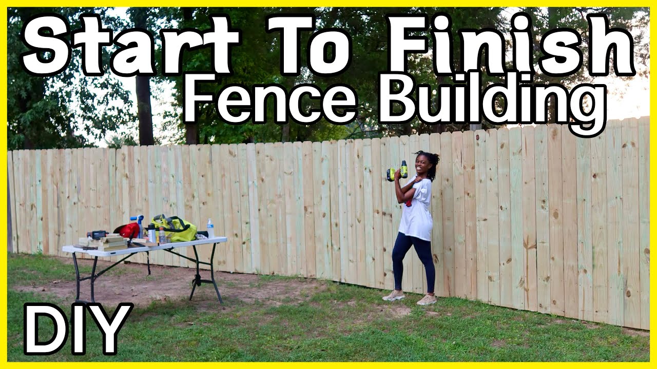 How To Build A Privacy Fence | Easy Fence Building - YouTube