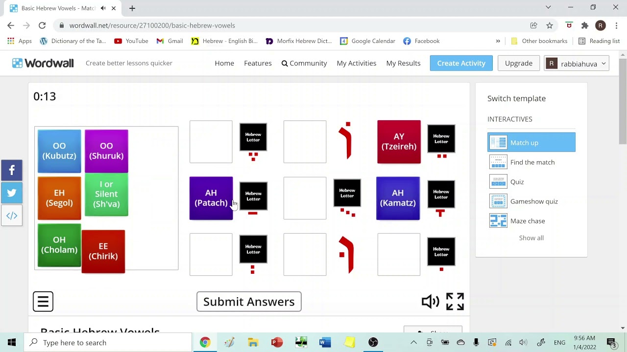 How To Use Wordwall For Hebrew Class YouTube How To Use Wordwall For Hebrew Class YouTube