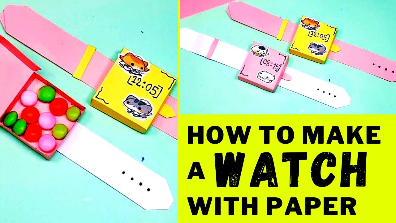 DIY Paper Box Watch/How to make paper watch/Paper box watch/DIY Paper ...