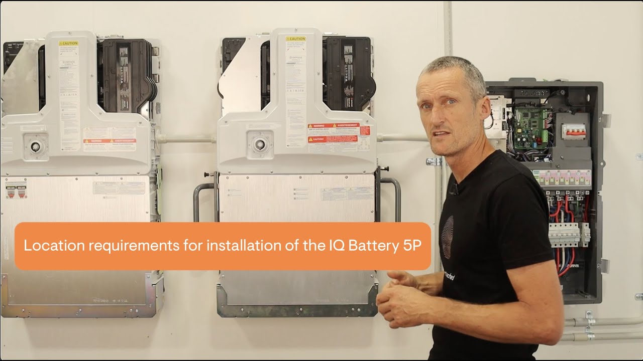 Location requirements for installation of the IQ Battery 5P - YouTube
