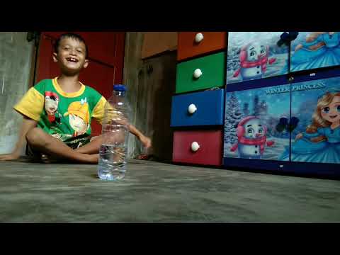 Flip bottle bocil # seru seruan # botol aqua